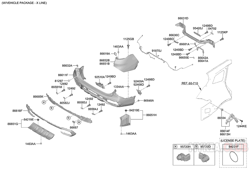 [Киа Спортейдж 5 NQ5] задний бампер - Кузов и Салон Kia Sportage - Киа ...