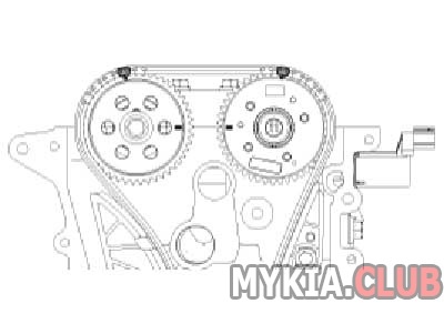 [Киа Каренс 2 UN] ГРМ - номера и метки - Двигатель и КПП Kia Carens ...